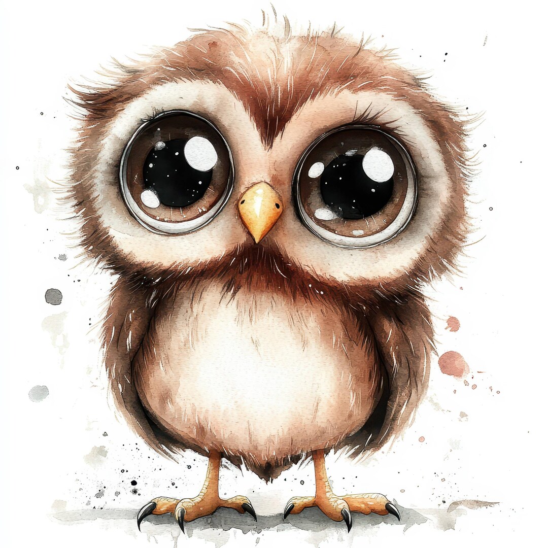 25 Cute Owl Clipart Bundle, Kawaii Owl Clipart, Digital Clipart ...