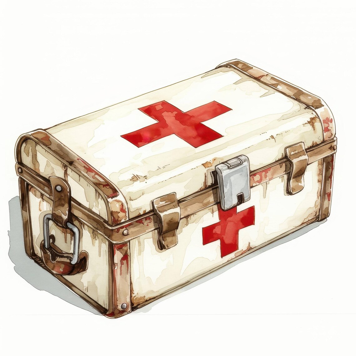 16 First Aid Set Clipart Bundle, Medical Kit Images Illustrations ...