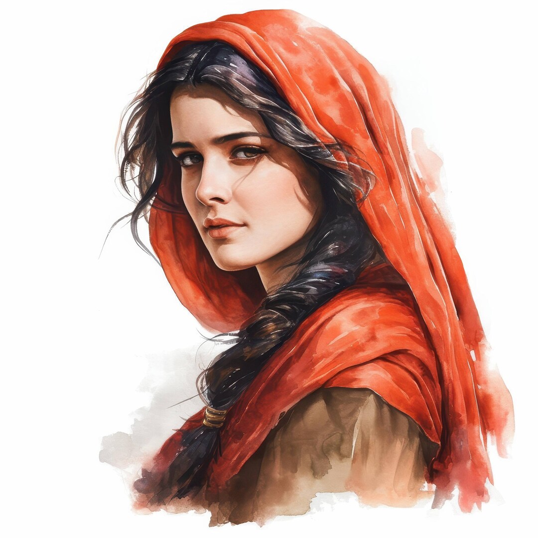 13 Woman of Biblical Times Clipart Bundle, Religion Illustration ...