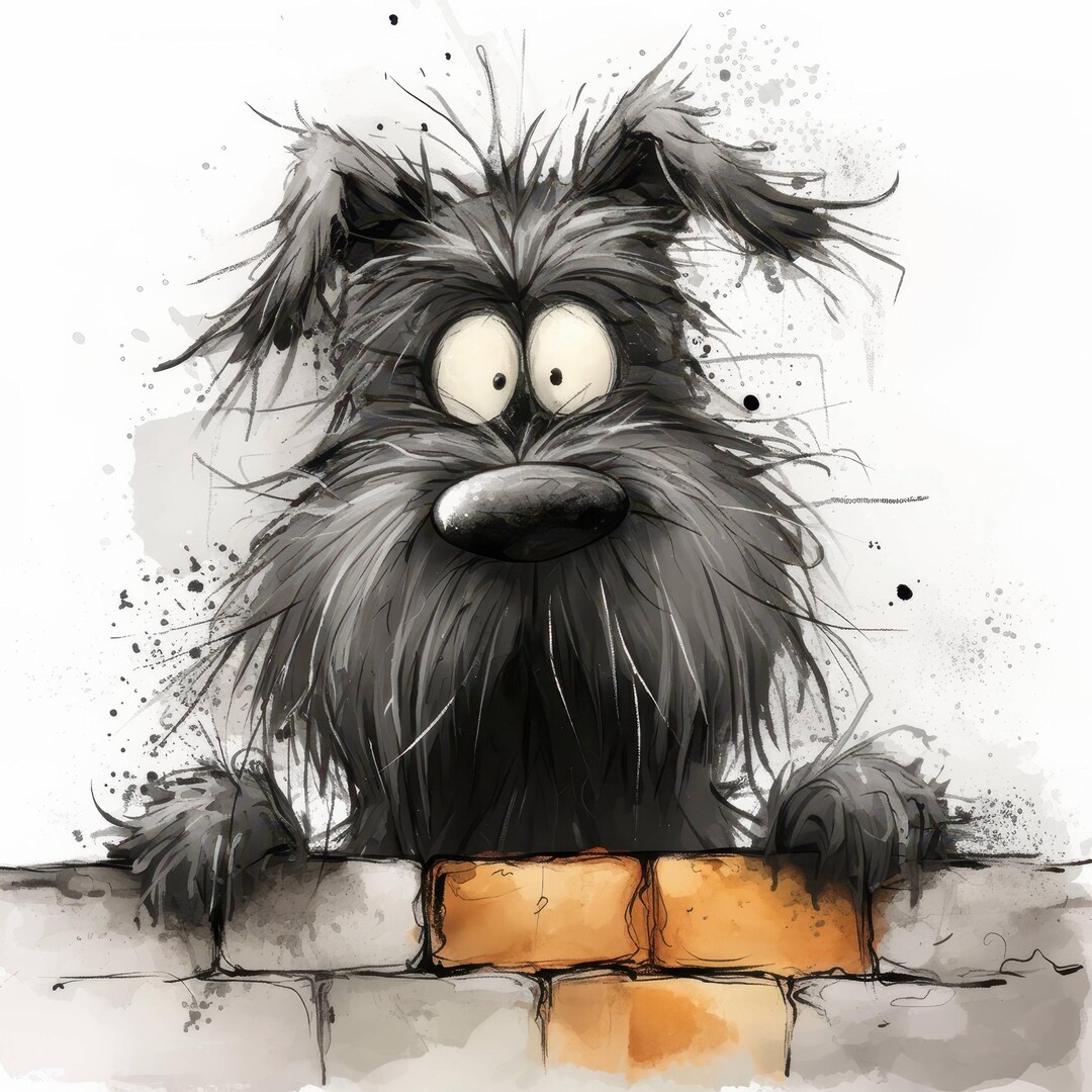 12 Funny Dogs 2 Clipart Bundle, Frazzled Dogs Animals Card Making, High ...