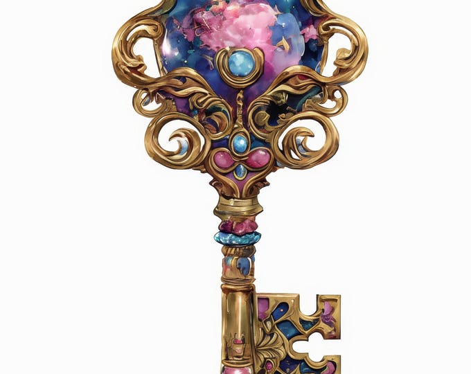Magic Key Clipart Fantasy Clipart Witchy PNG Fairy Clipart Fantasy Art ...