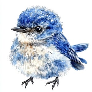 22 Blue Tit Bird Clipart Bundle, Eurasian Blue Tit, Printable ...