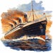 10 Titanic Clipart Bundle, Titanic Prints Images Illustrations ...