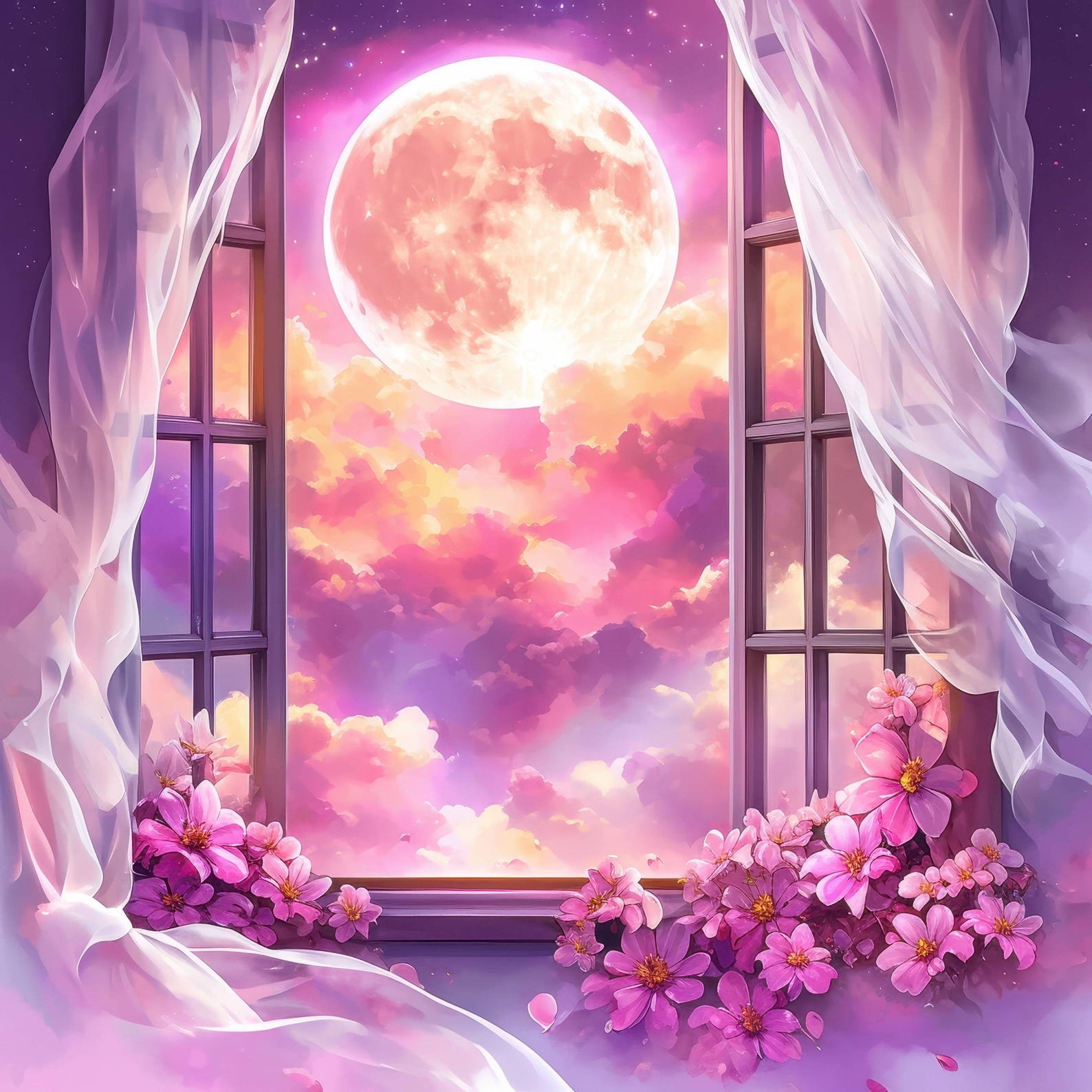 18 Celestial Windows Clipart Bundle, Printable Watercolor Window Images ...