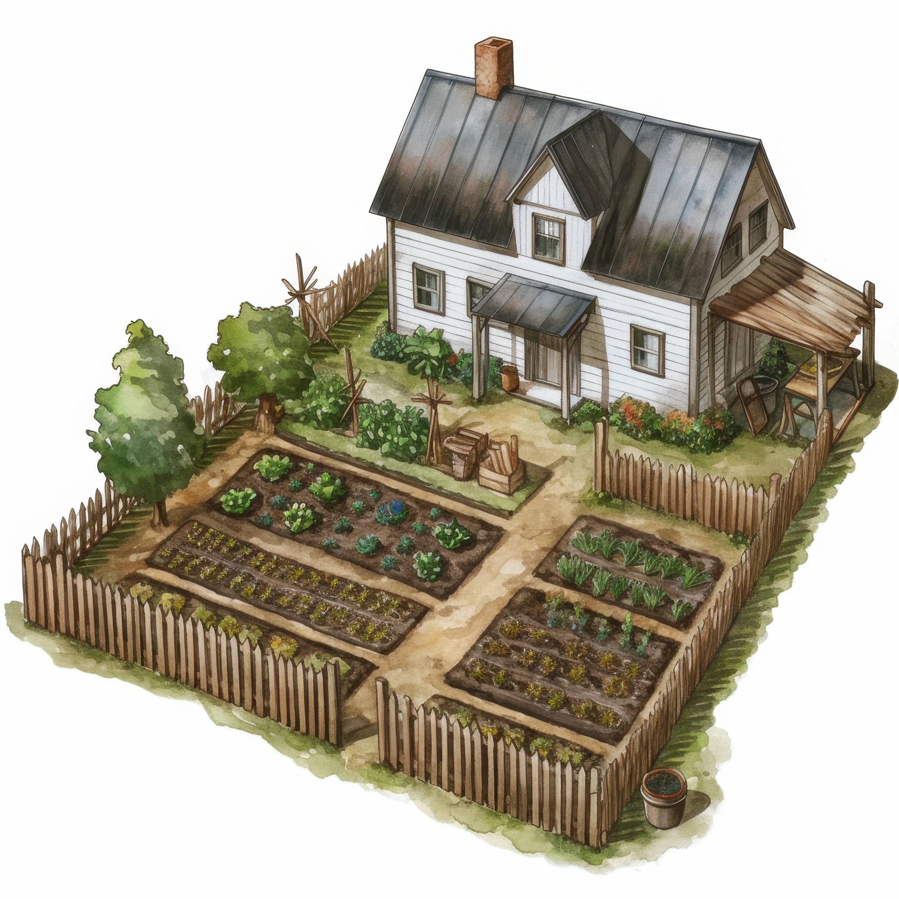 13 Vegetable Garden Clipart Bundle, Homegrown Greenery Graphics ...