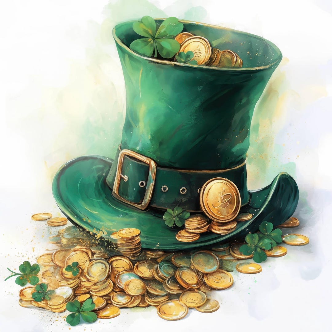 15 Leprechaun Hat Clipart Bundle, St Patricks Day Illustrations ...