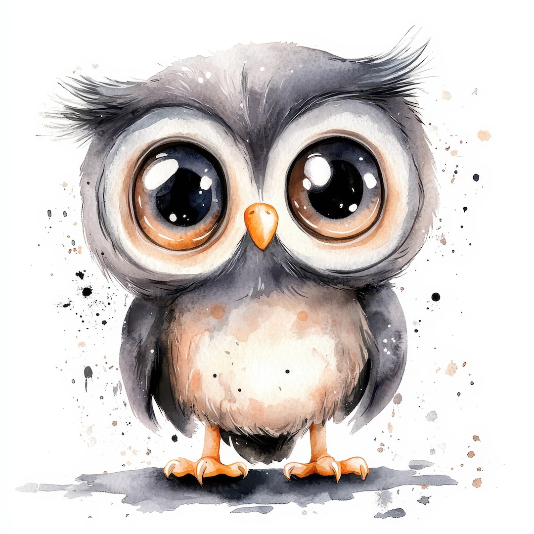 20 Cute Baby Owl Clipart Bundle, Owl Clipart, Digital Clipart ...