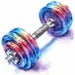 16 Dumbbell Workout Clipart Bundle, Fitness Gym Illustrations ...