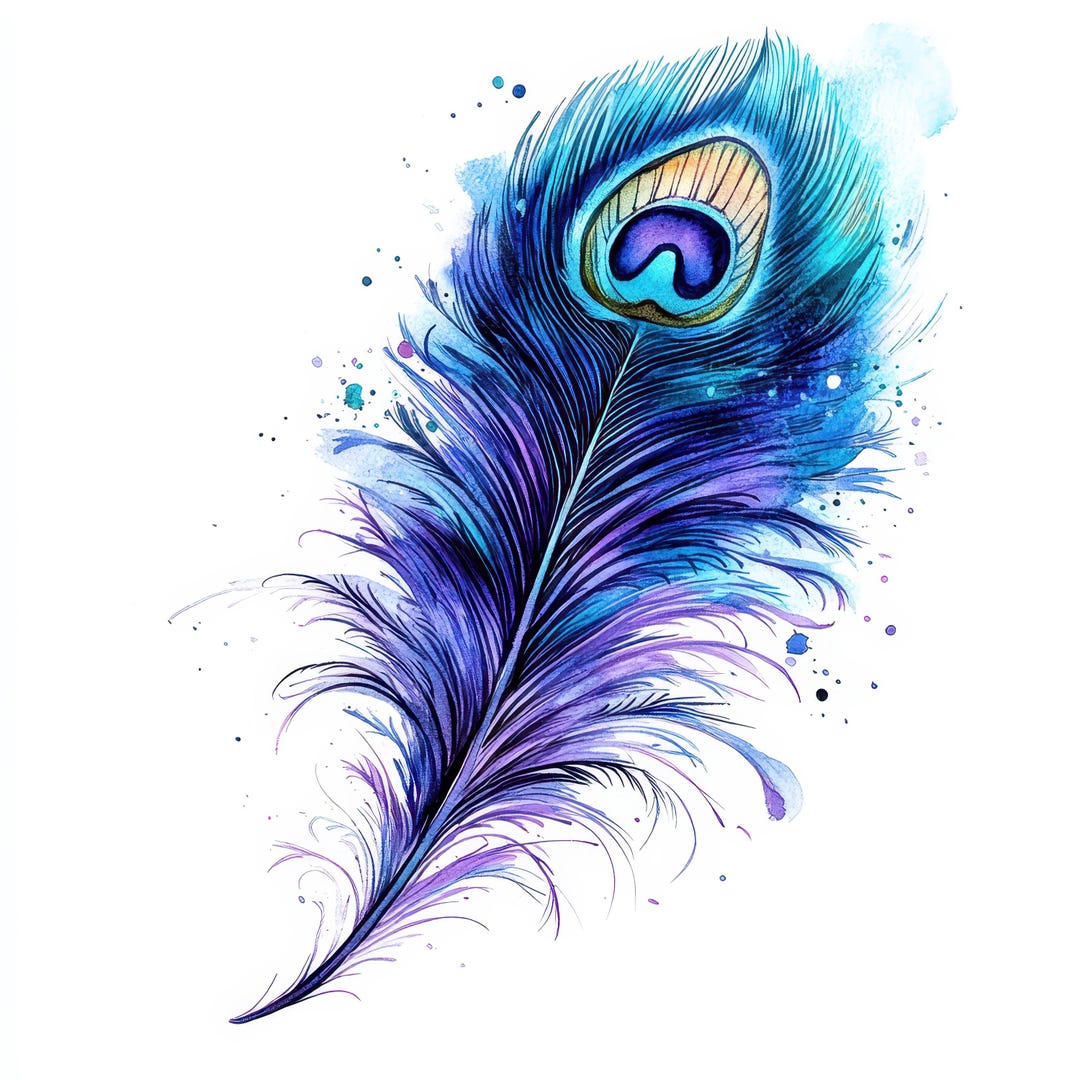 20 Magical Feathers Clipart Bundle, Feather Images, Printable ...