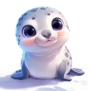 24 Cute Baby Seal Clipart Bundle, Cute Sea Animals Clipart, Animals ...