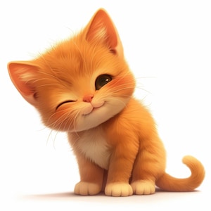 10 Adorable Little Kitten Clipart Bundle, Printable Watercolor Cat ...