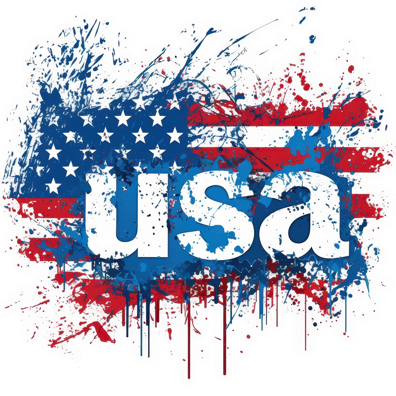 14 USA Title Clipart Set, Printable Watercolor USA Flag Clipart, High ...
