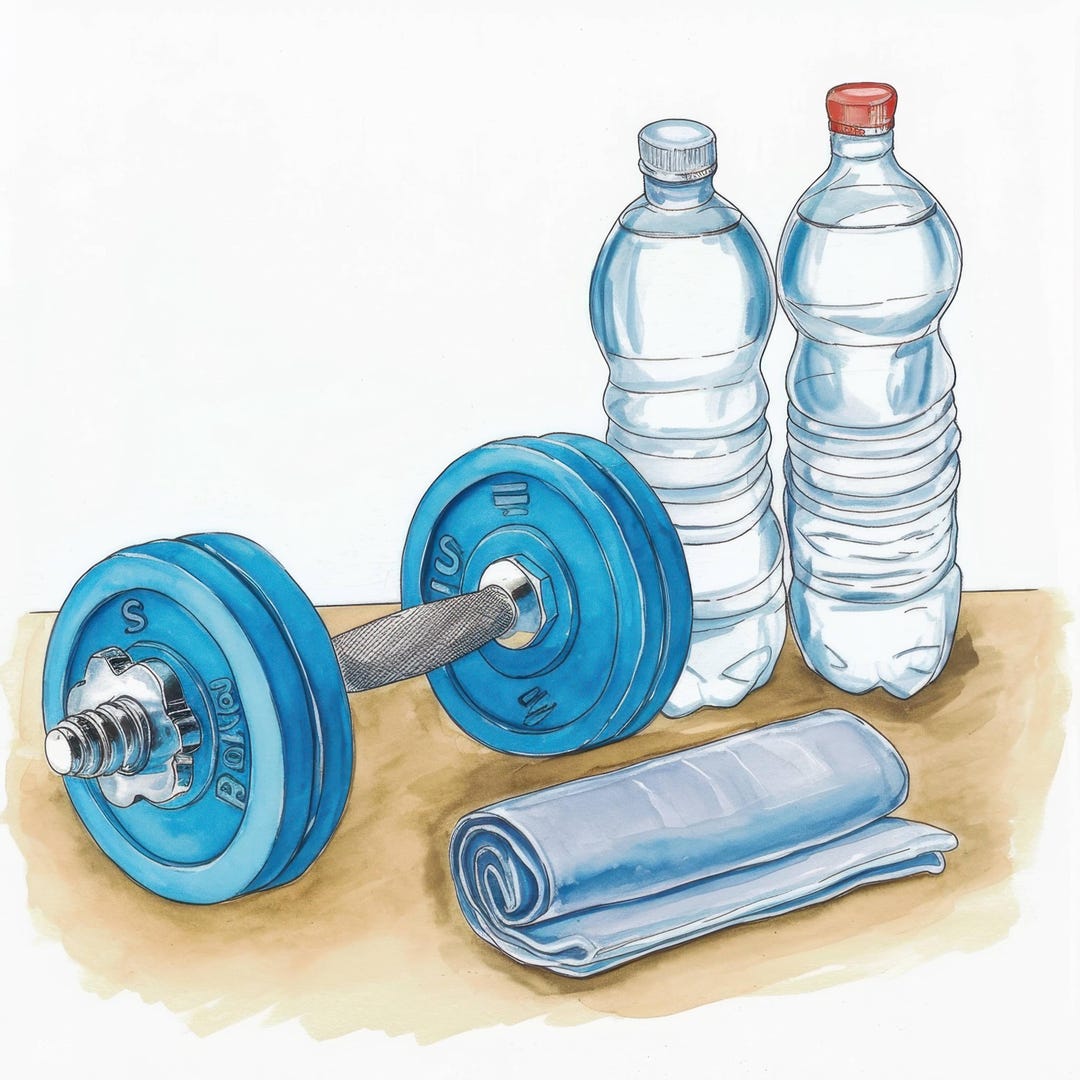 16 Dumbbell Workout Clipart Bundle, Fitness Gym Illustrations ...