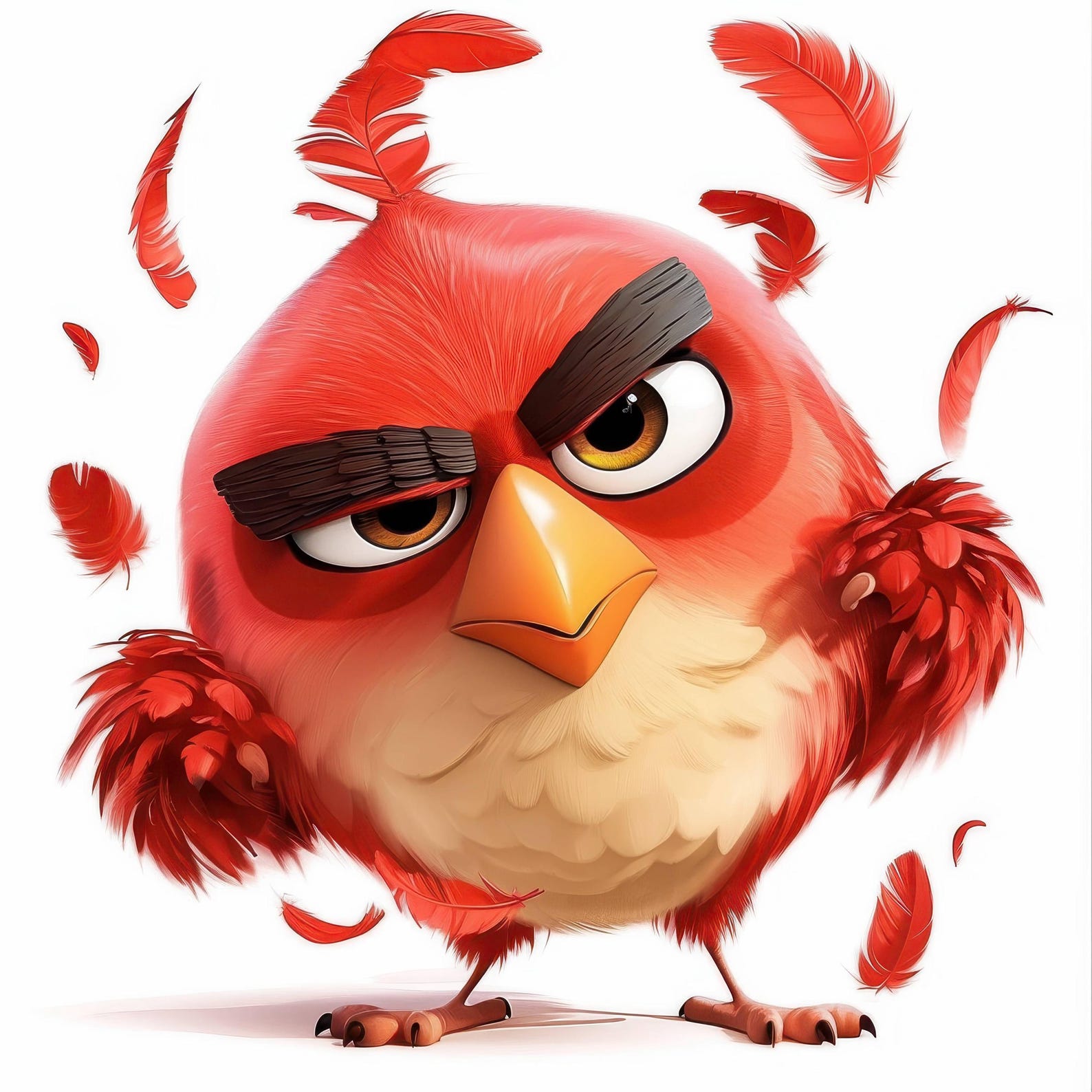 16 Cute Grumpy Birds Clipart Bundle, Bird Prints Illustrations ...