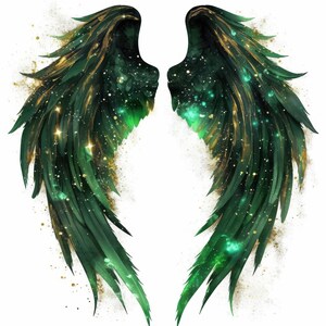 10 Angel Wings Clipart Bundle, Sparkle Wing Images Illustrations ...