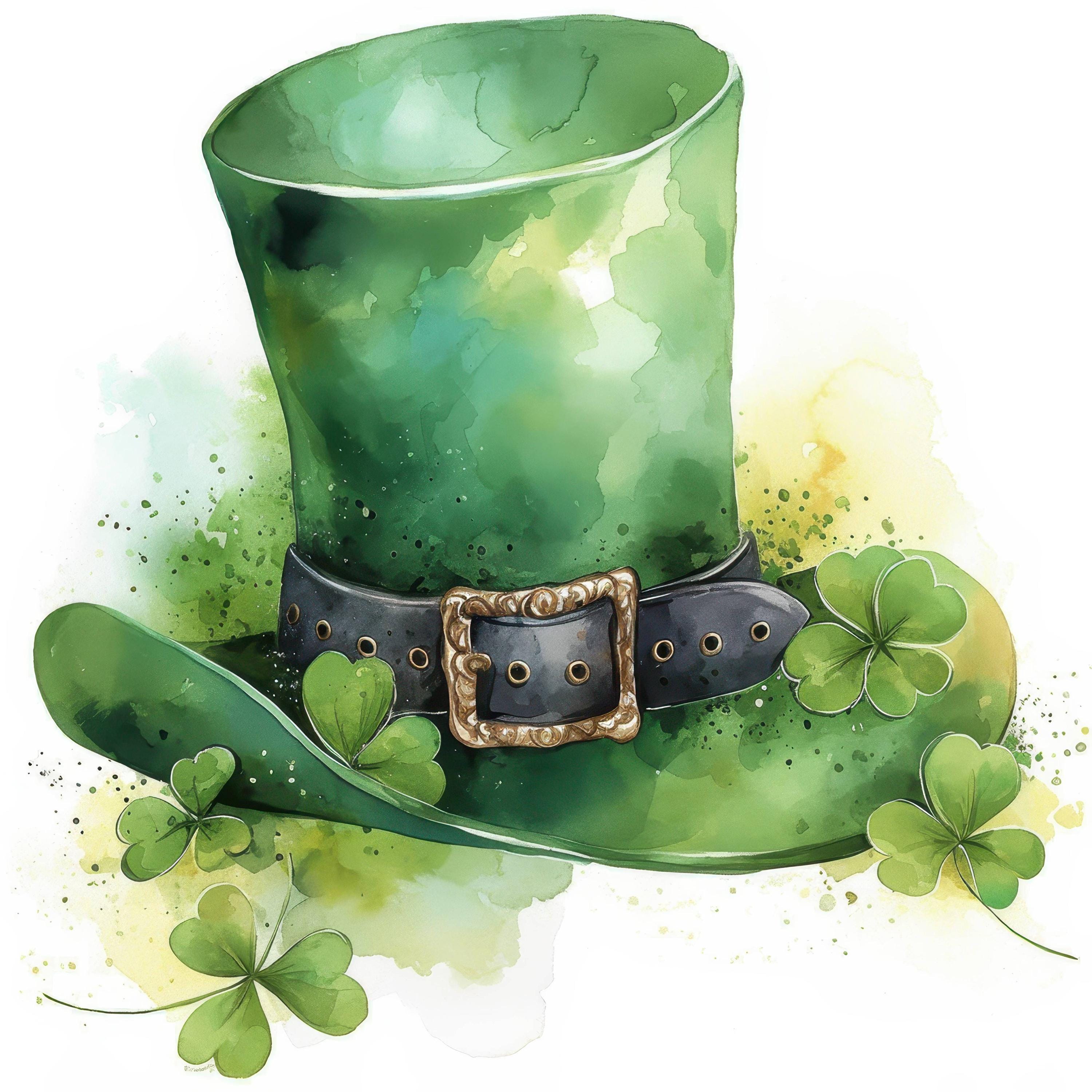 15 Leprechaun Hat Clipart Bundle, St Patricks Day Illustrations ...
