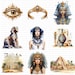 Watercolor Ancient Egypt Clip Art Cleopatra, Eye of Horus, Pyramids ...