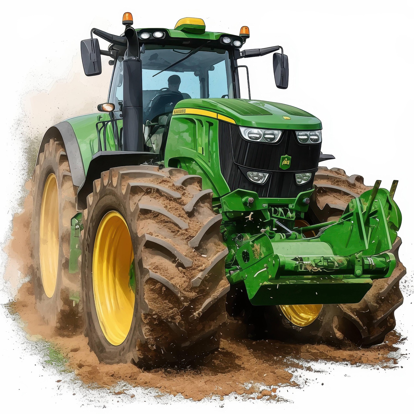 14 Combine Harvester Clipart Bundle, Farm Tractor Illustrations ...