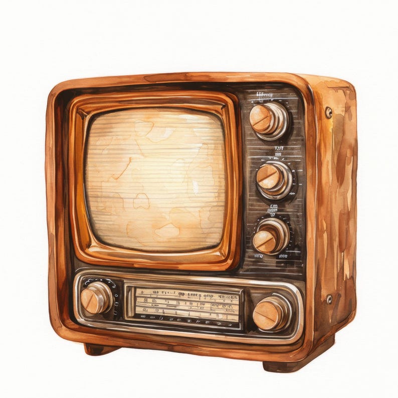 10 Vintage Radio Clipart Bundle, Retro Radio Clipart Image Prints ...