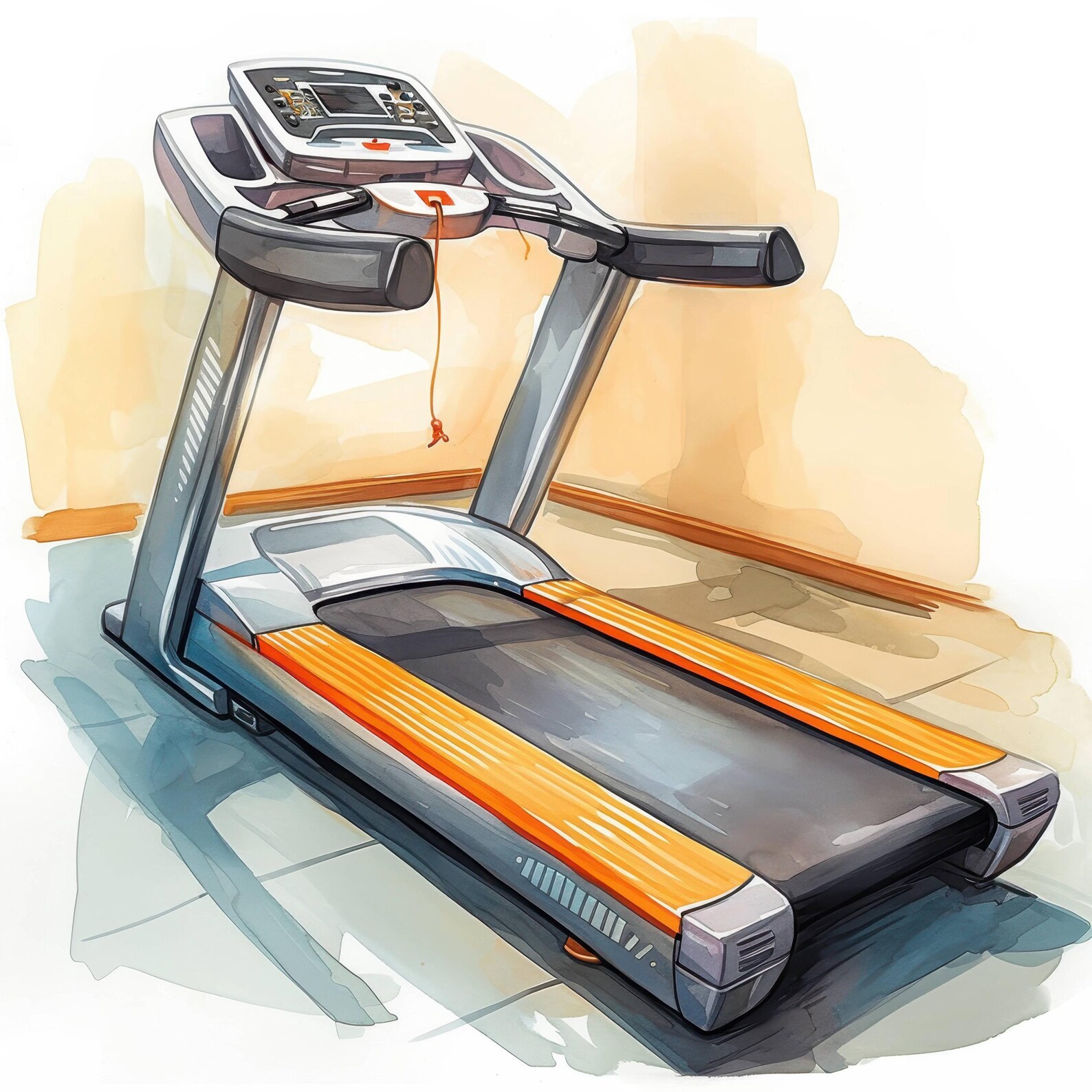 11 Treadmill Workout Clipart Bundle, Fitness Gym Illustrations ...