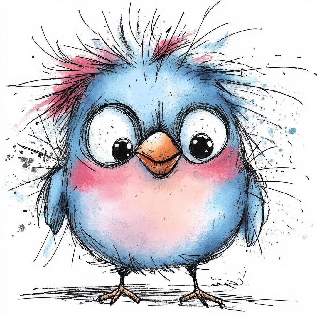 10 Whimsical Birds Clipart Bundle, Nursery Bird Illustrations ...