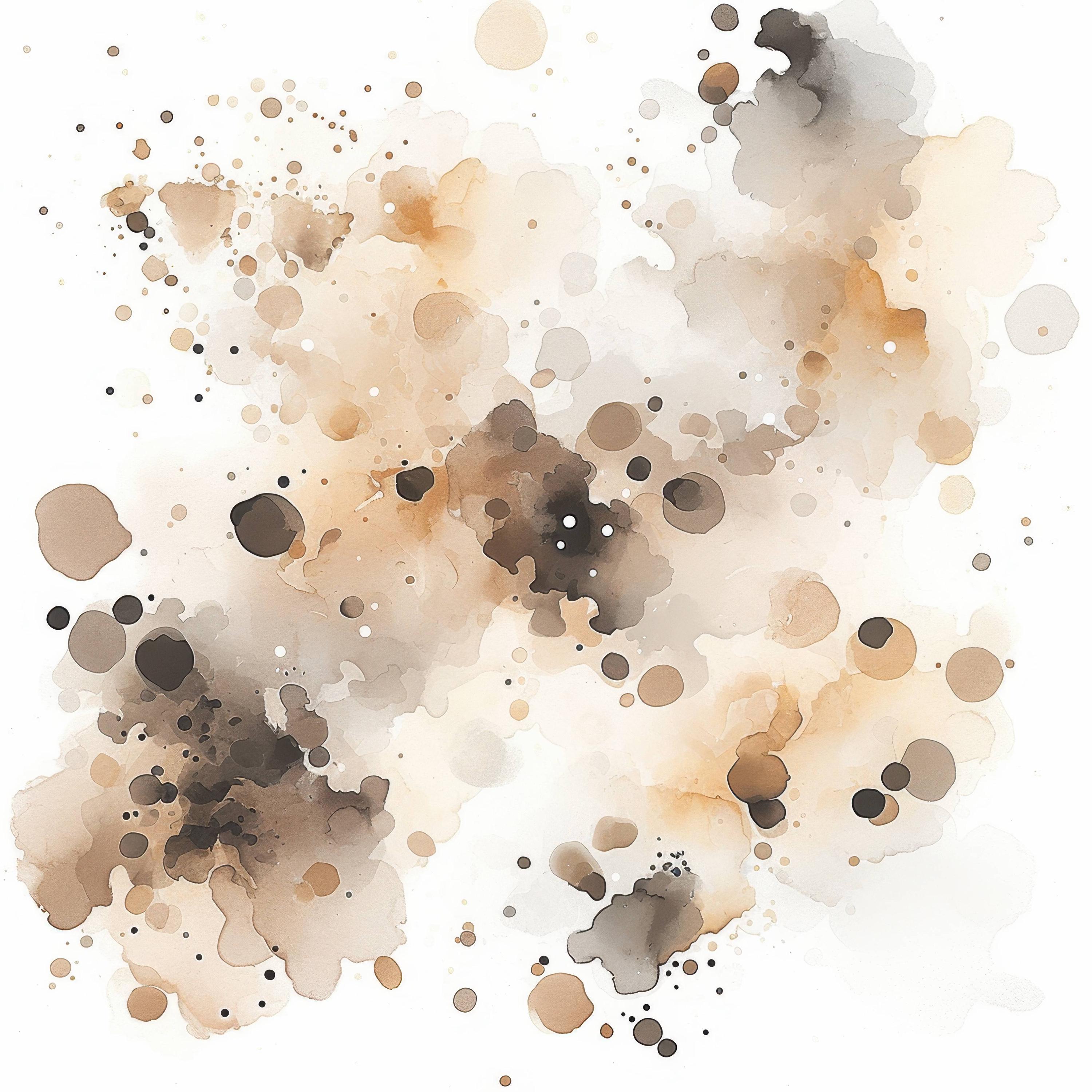 19 Neutral Splatter Clipart Bundle, Neutral Splash Illustrations ...
