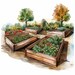13 Vegetable Garden Clipart Bundle, Homegrown Greenery Graphics ...