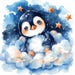 13 Baby Penguin Clipart Bundle, Card Making Illustrations, Printable ...