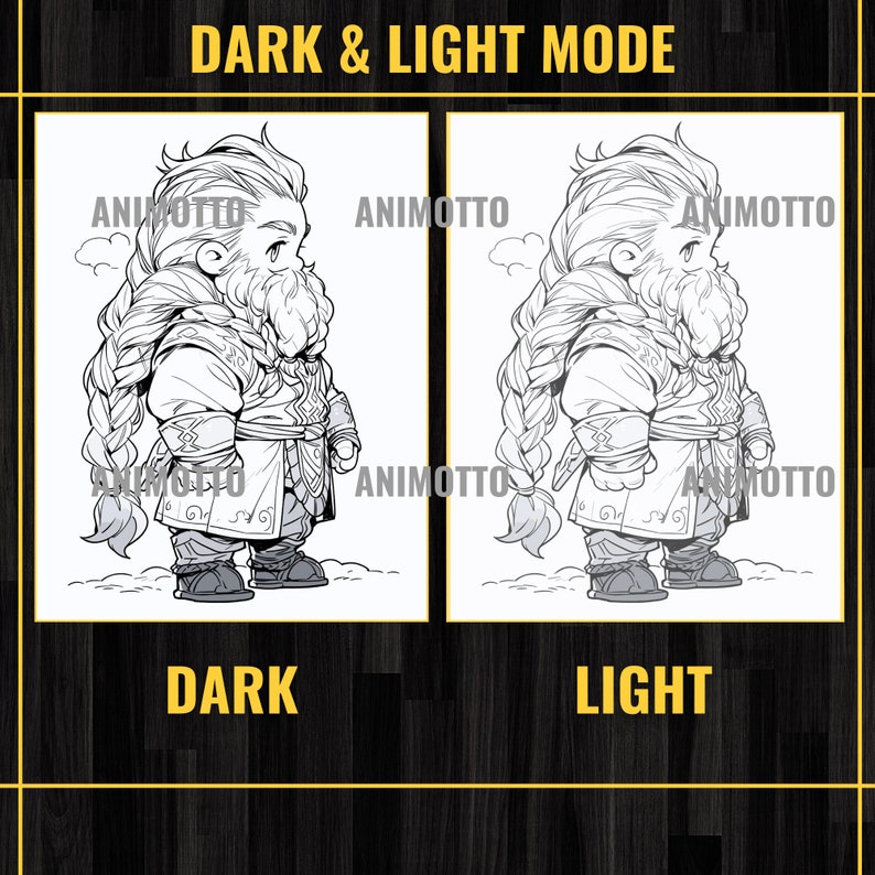 Chibi Anime Dwarfs Adult Coloring Book 75 Kawaii Coloring Pages ...