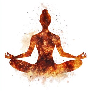 14 Meditation Clipart Bundle, Yoga Clipart Images, Meditating ...