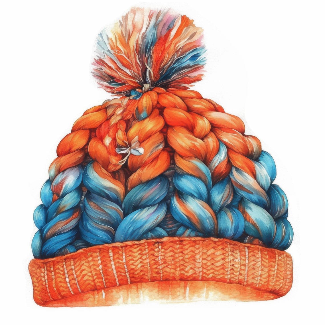 19 Cozy Winter Hat Clipart Bundle, Seasonal Hat Illustrations ...