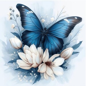 12 Shabby Chic Butterfly Clipart Bundle, Elegant Butterfly Prints ...