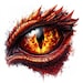 22 Red Fantasy Eyes Clipart Bundle, Printable Watercolor Monster Eyes ...