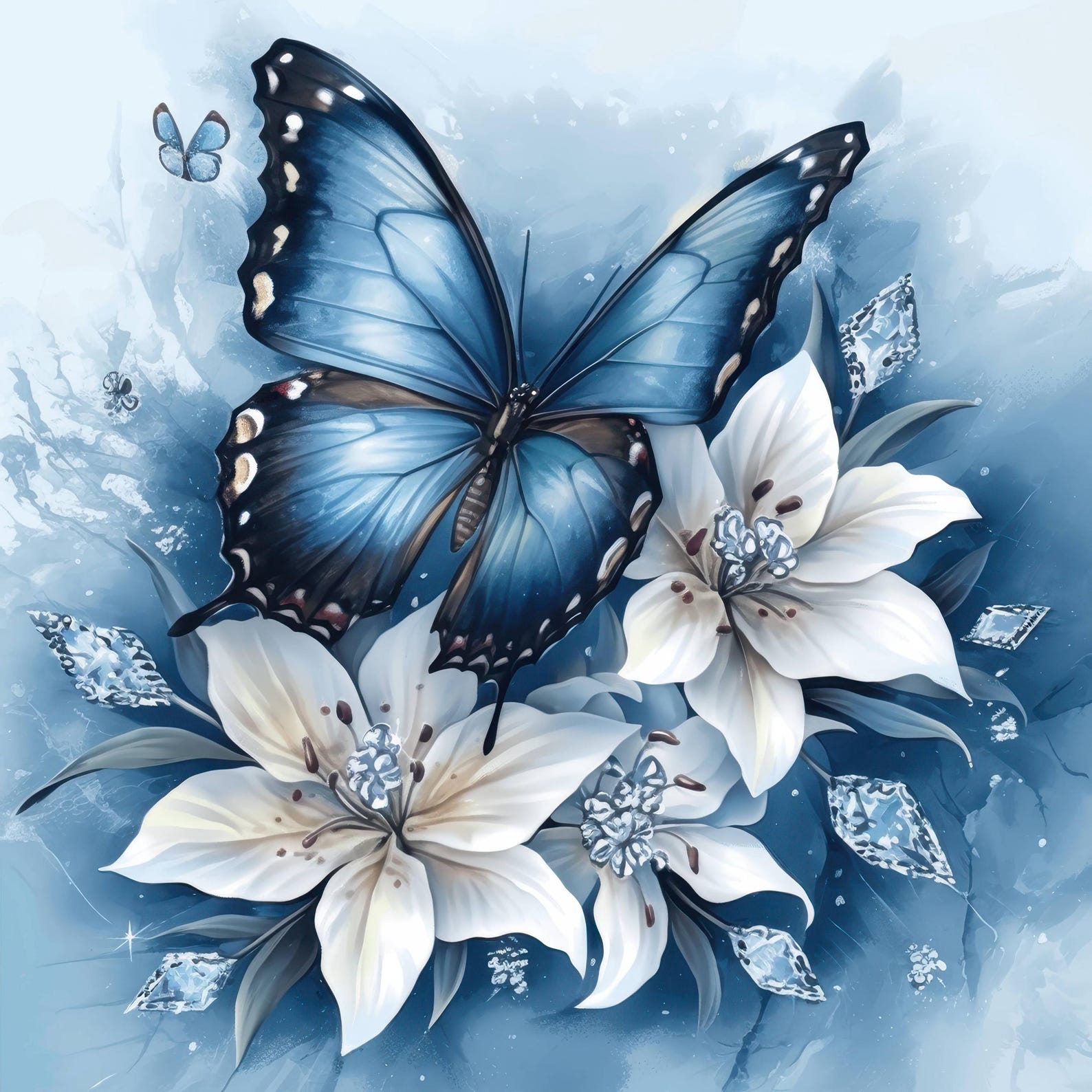 12 Shabby Chic Butterfly Clipart Bundle, Elegant Butterfly Prints ...