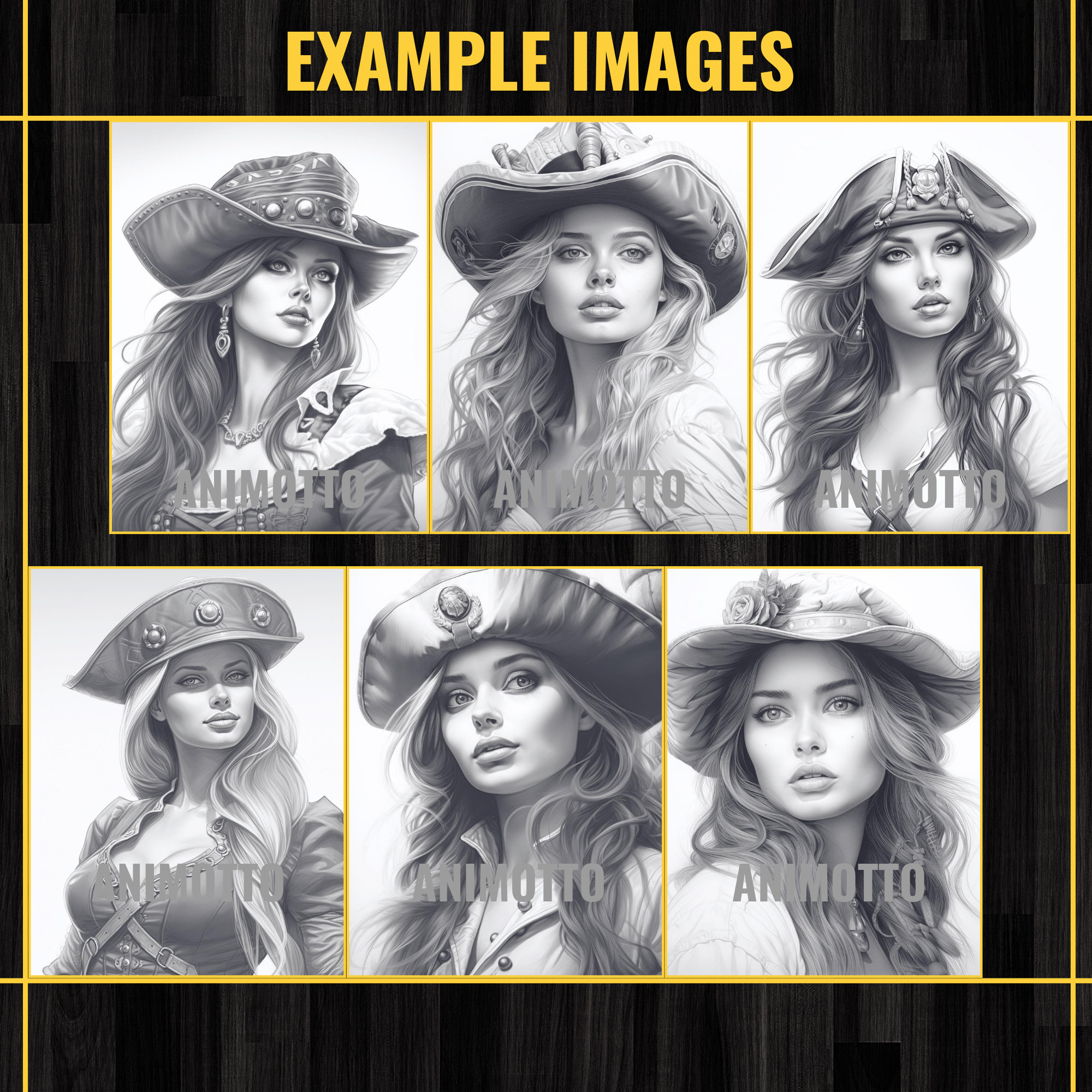 80 Pirate Princess Girl Coloring Page Book Adults Kids - Etsy