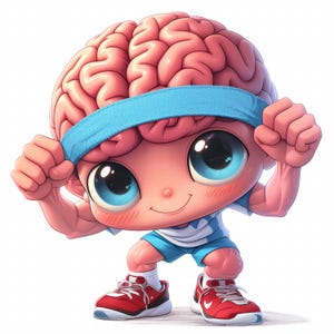 15 Cute Brain Clipart Bundle, Adorable Brain Images Illustrations ...