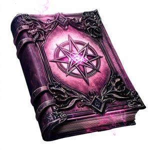 16 Pink Magic Spellbook Clipart Bundle, Printable Watercolor ...