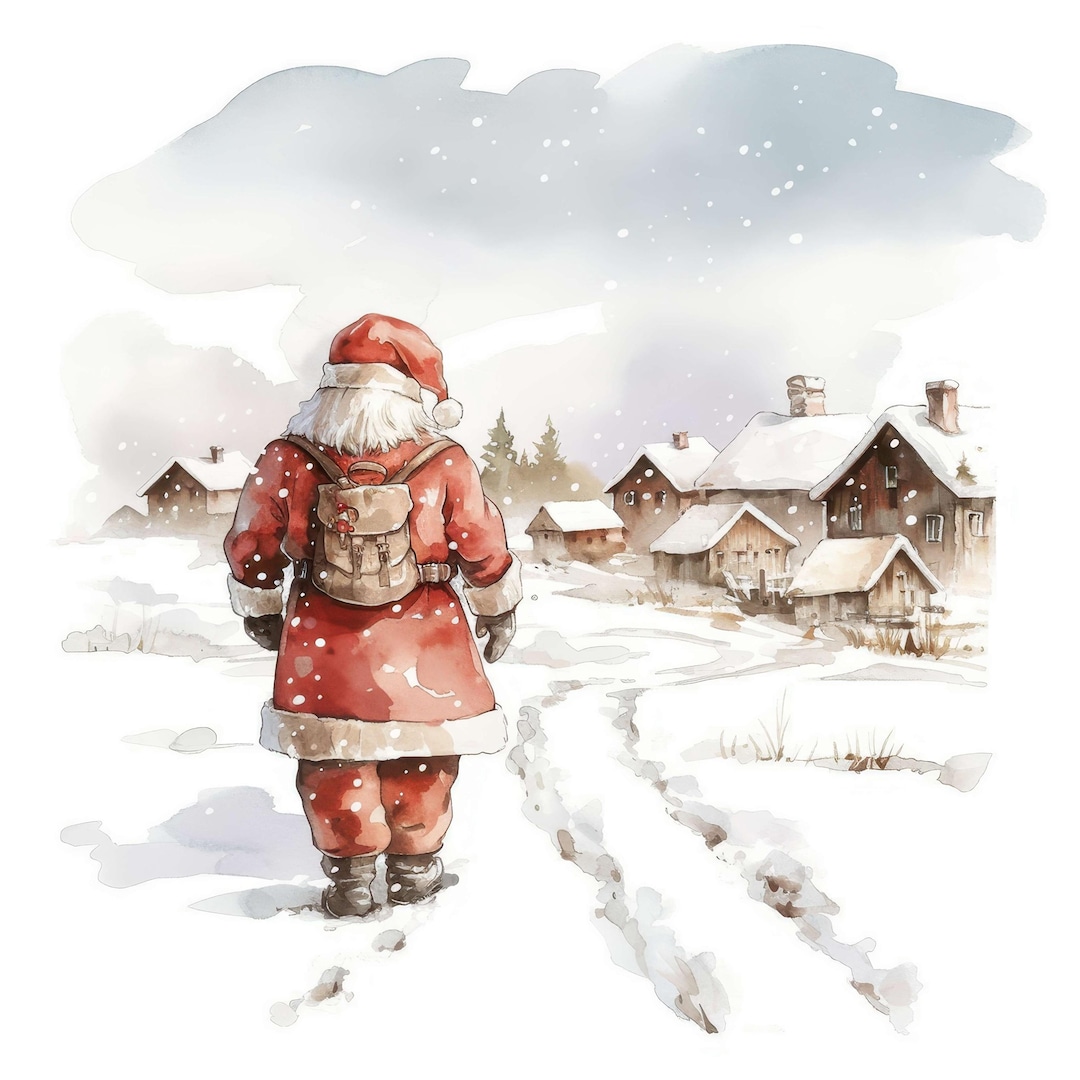 16 Christmas Santa Claus Clipart Set 3, Christmas Theme Images ...