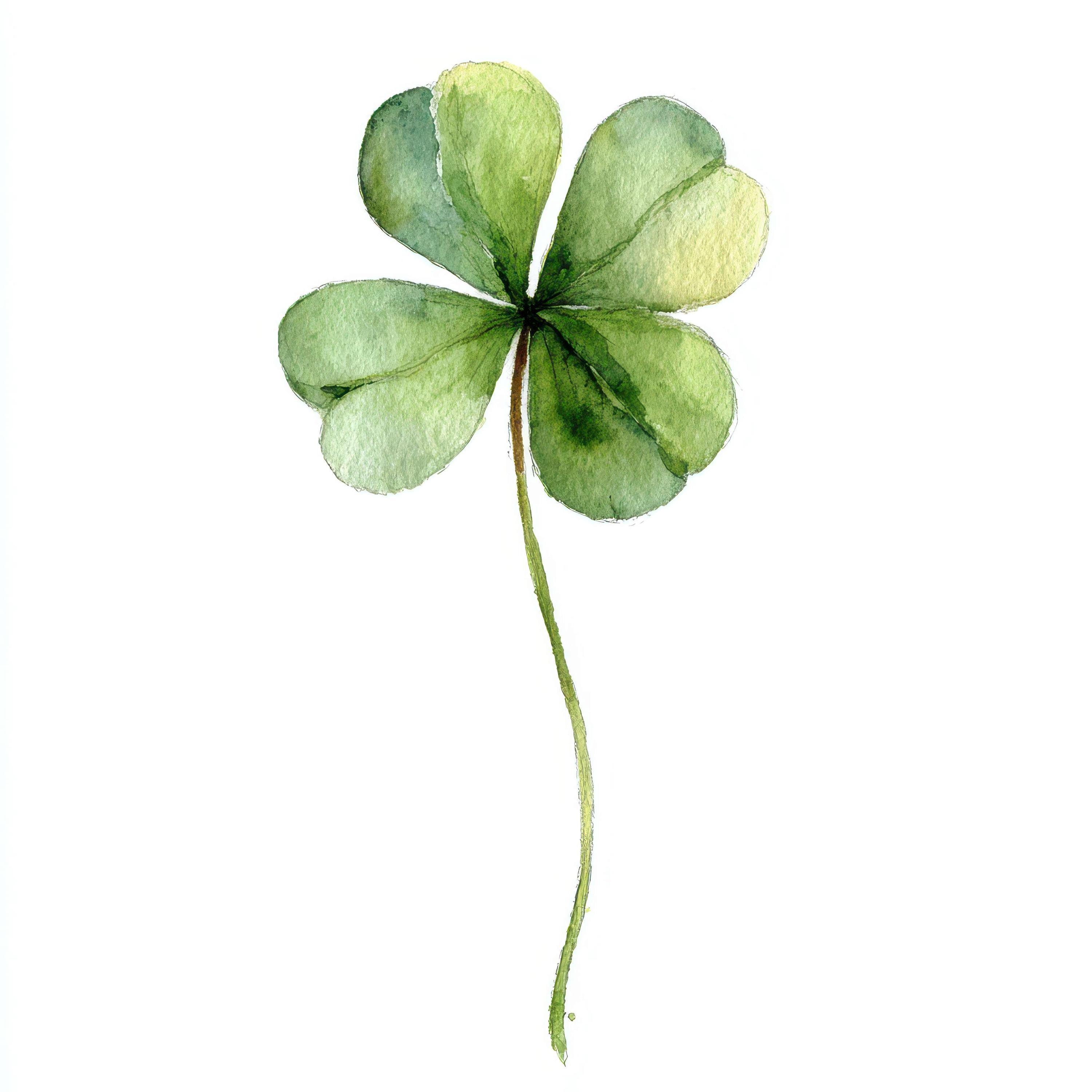 17 Shamrock Clipart Bundle, Printable Watercolor Clover Clipart, High ...