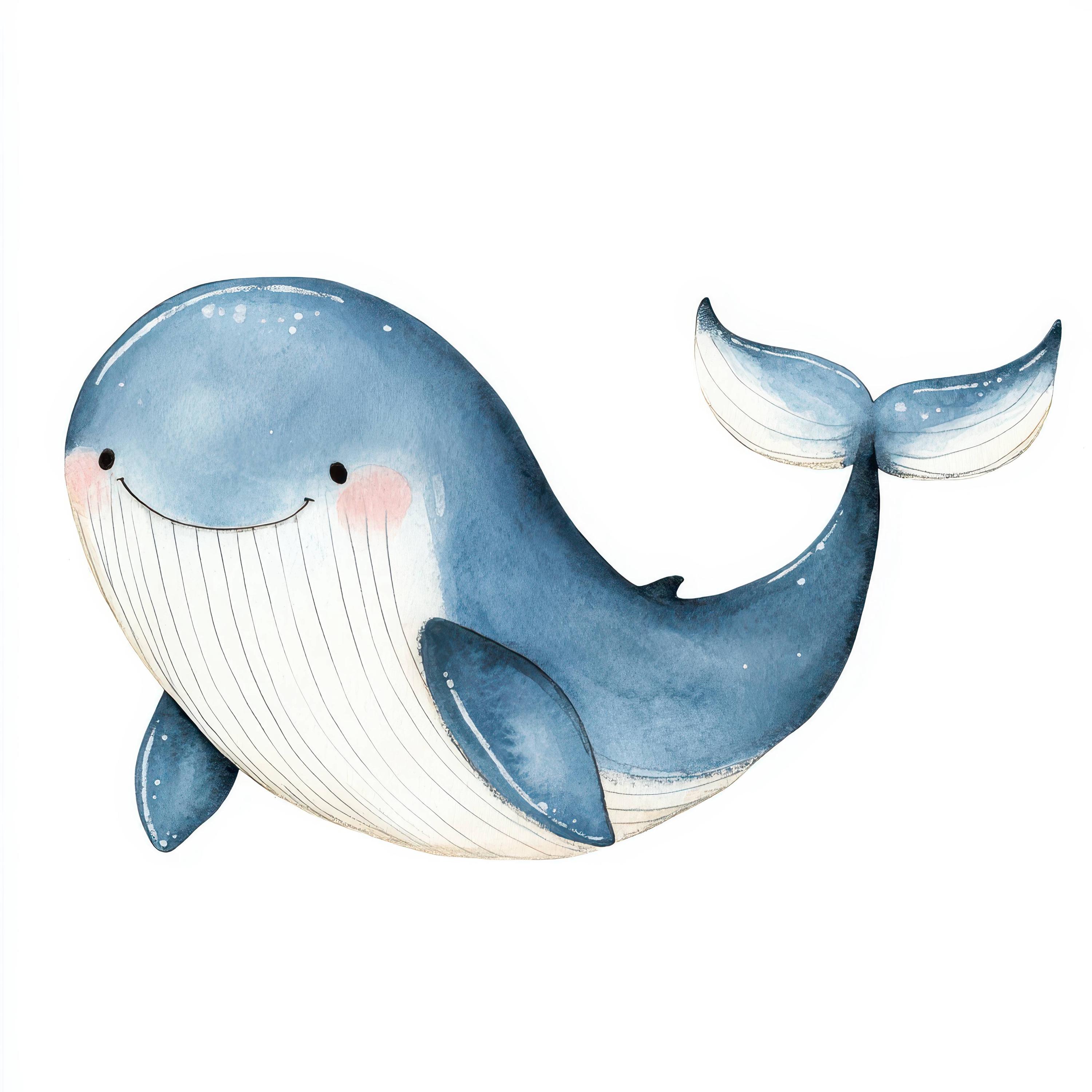 21 Baby Whale Clipart Bundle Set 2, Whale Images, Printable Watercolor ...