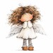 14 Playful Festive Angels Clipart Bundle, Printable Watercolor Angel ...