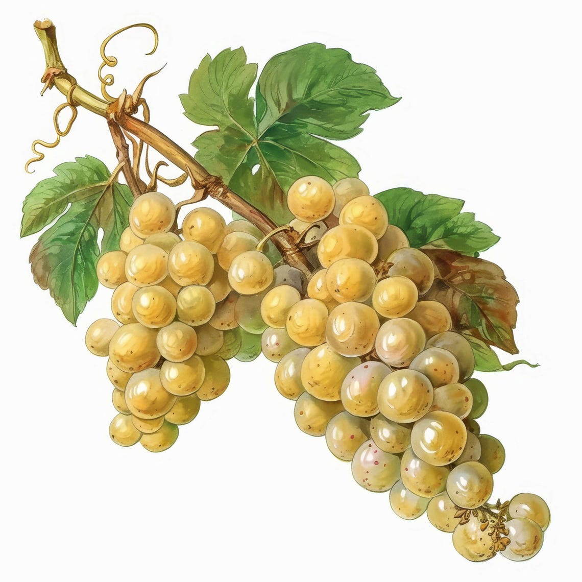 28 Bunch of Grapes Clipart Set, Printable Watercolor Bundle of Grapes ...