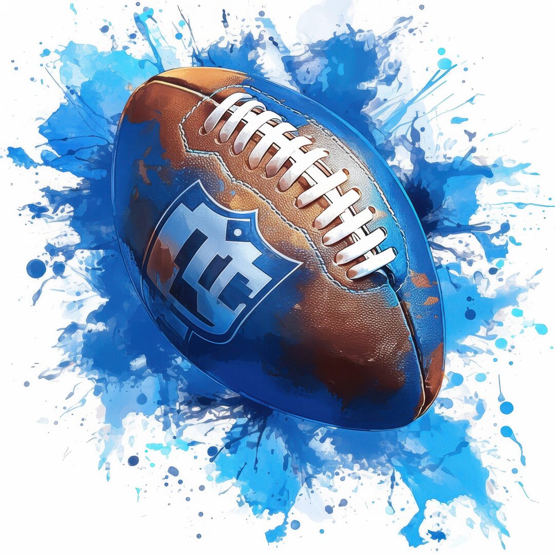 18 Football Clipart Bundle Set 2 , Printable Watercolor Images, Floral ...