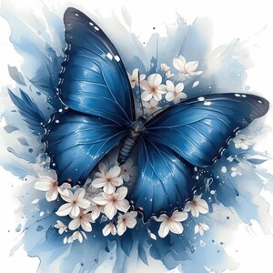 12 Shabby Chic Butterfly Clipart Bundle, Elegant Butterfly Prints ...