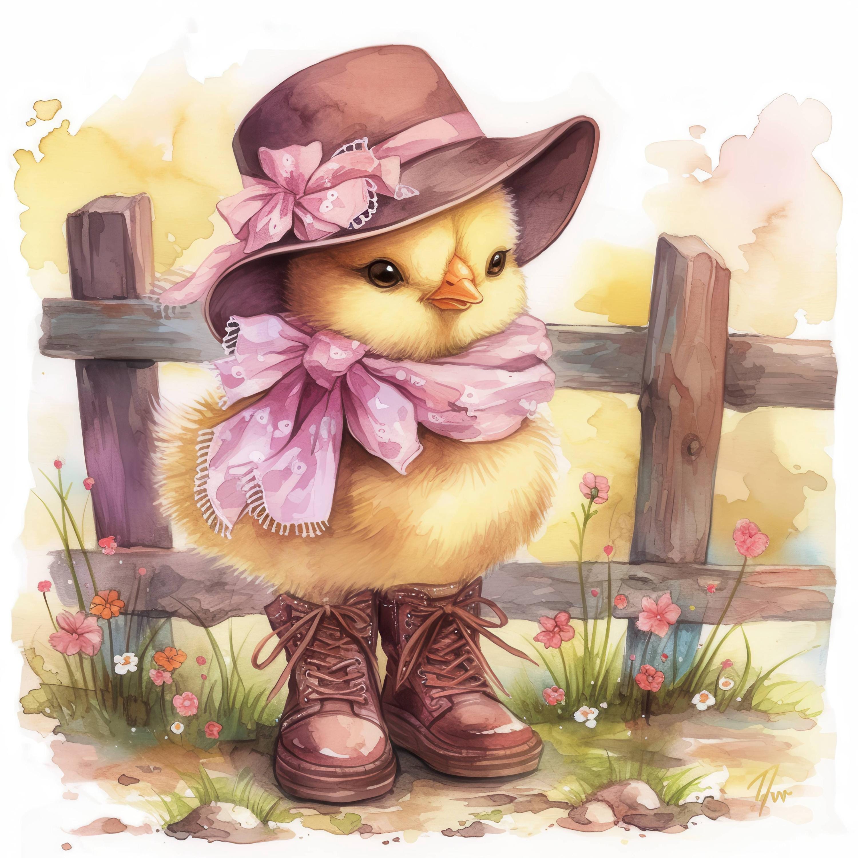 10 Cute Chick Clipart Bundle, Adorable Chick Images Illustrations ...