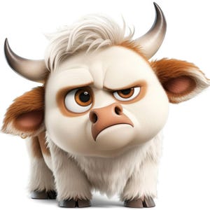 18 Cute Grumpy Highland Cows Clipart Bundle, , Printable Watercolor ...