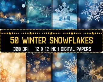 Digital Scrapbook Paper Winter Printable Frozen Winter Wedding Snow ...