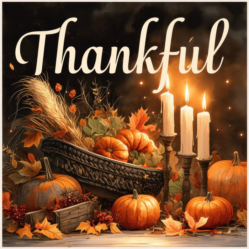 10 Fall Thanksgiving Clipart Bundle 2, Fall Harvest Illustration ...