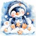 13 Baby Penguin Clipart Bundle, Card Making Illustrations, Printable ...