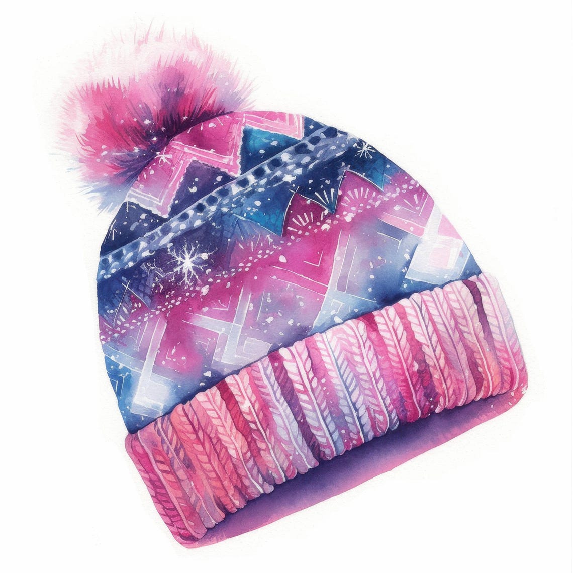 19 Cozy Winter Hat Clipart Bundle, Seasonal Hat Illustrations ...